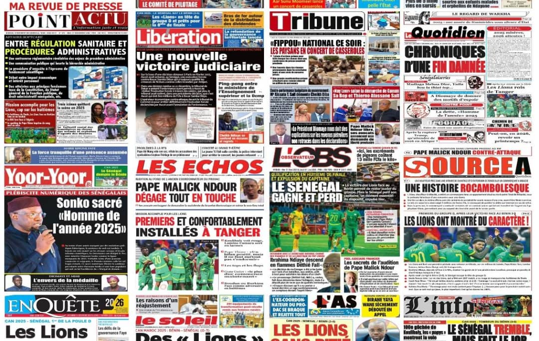 La Une Des Quotidiens - Mercredi 31 Décembre 2025 (Avec Ma Revue De ...